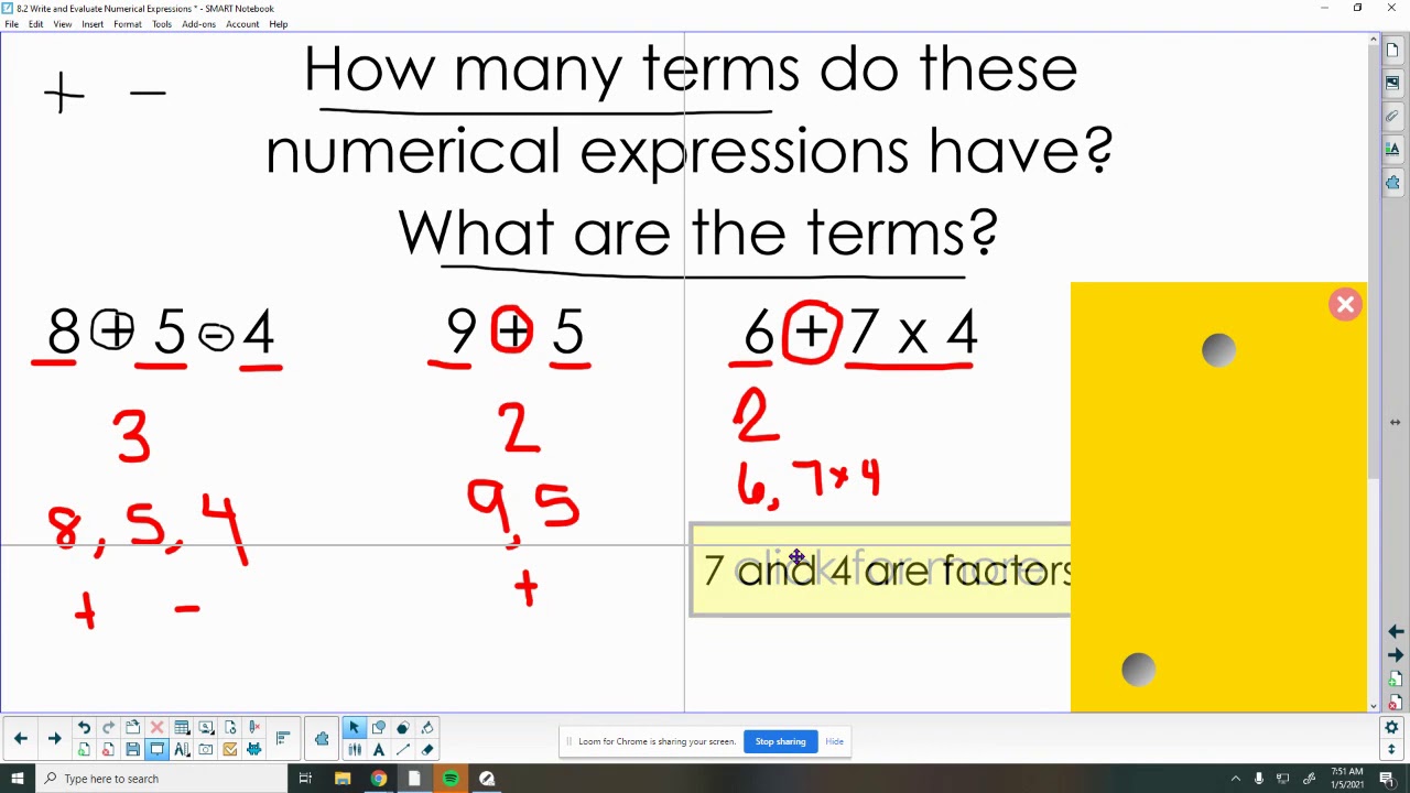 Into Math 8.2 Write and Evaluate Numerical Expressions - YouTube