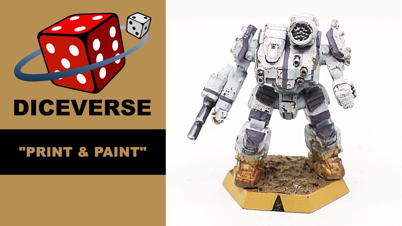 Print & Paint : Battletech Thunderbolt - YouTube
