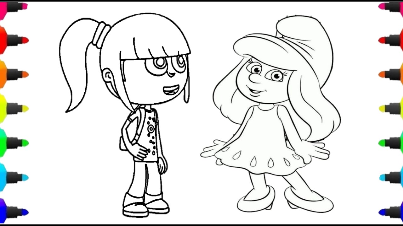 Yade Yade ve Şirine TRT Çocuk Çizgi Film Yade ve dora çizim boyaması ...