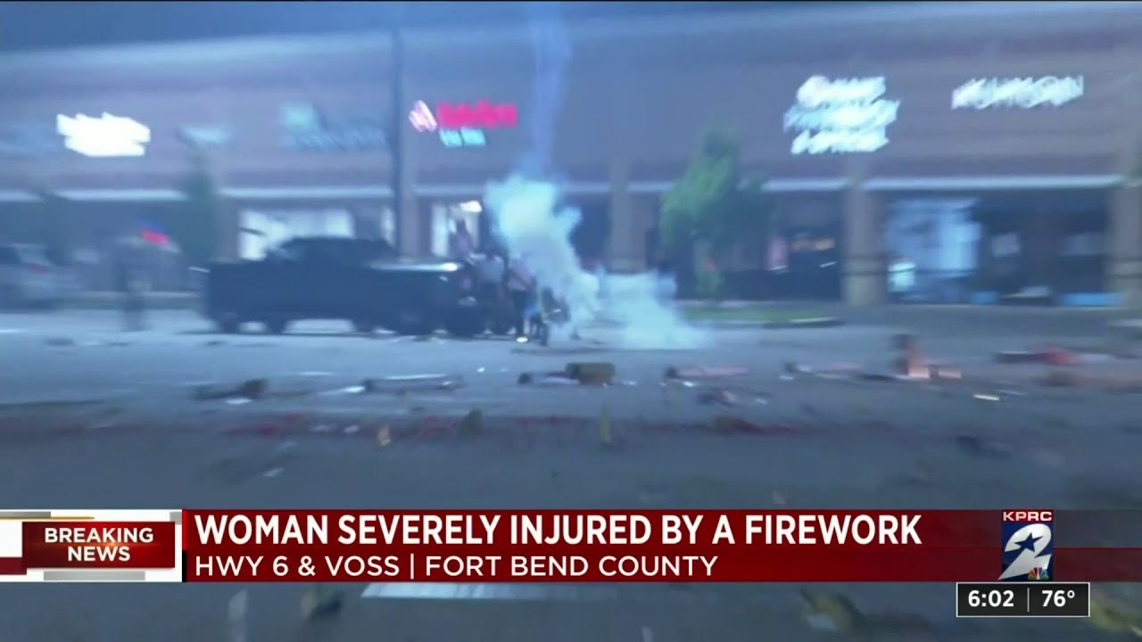 Woman suffers facial injuries from fireworks at celebration on Highway ...