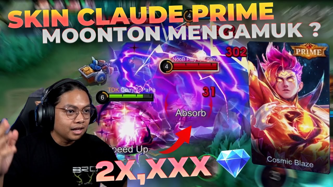 REVIEW CLAUDE PRIME COSMIC BLAZE ! SKIN DEWA ?! COMETOPAPA MLBB - YouTube
