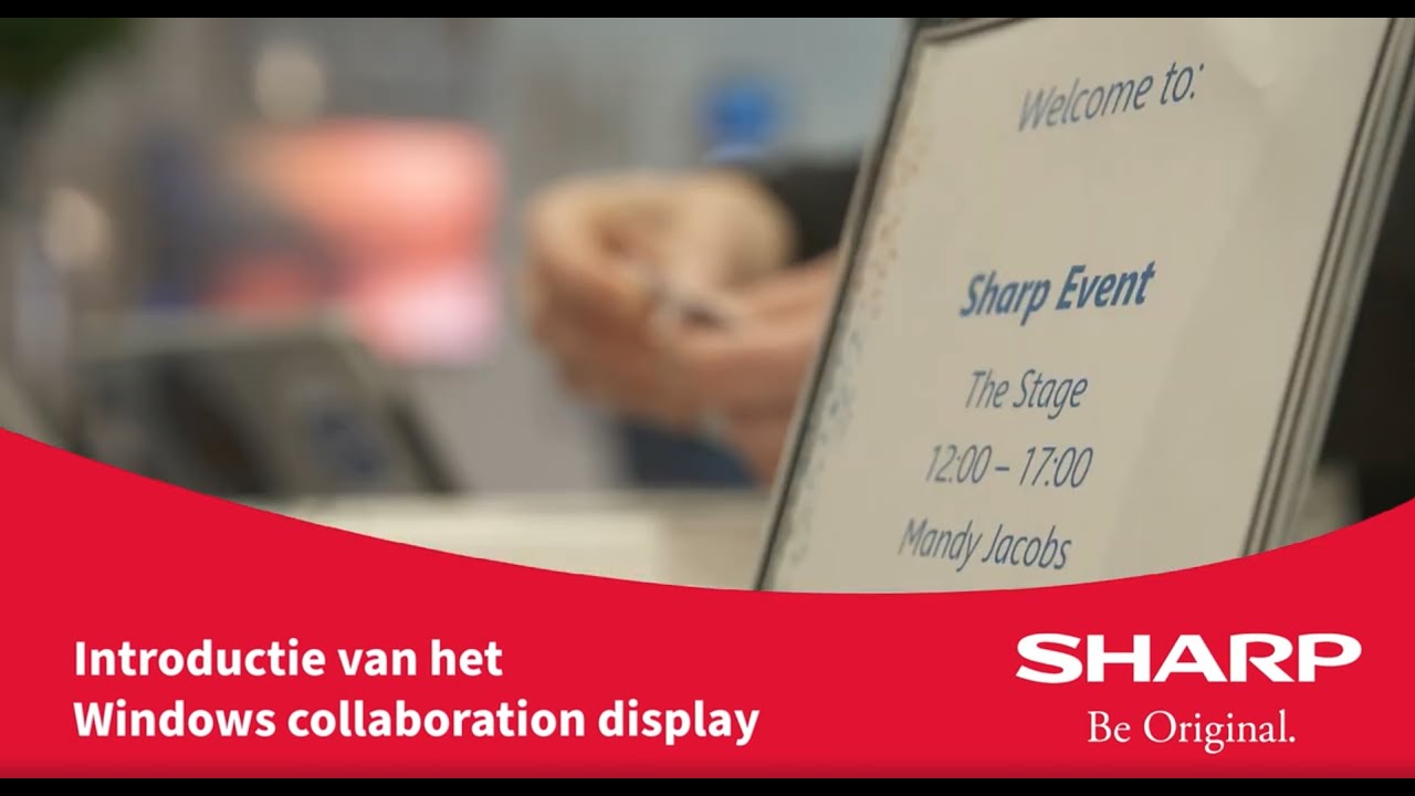 Professionele Displays | Het Windows collaboration display van Sharp ...