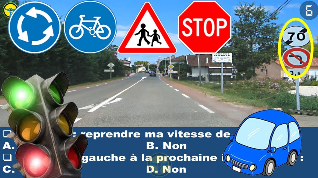 examen code de la route France 2021😘 @permis_de_conduire - test gratuit ...