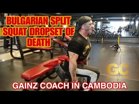 HUGE LEG WORKOUT - JOHN MEADOWS BULGARIAN SPLIT SQUAT DROPSET OF DEATH ...