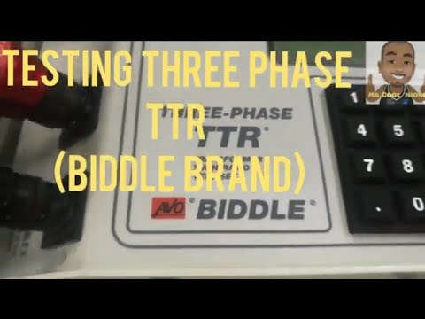 TESTING THREE PHASE TTR (BIDDLE BRAND) repaired by DYNAMICS CIRCUIT ...