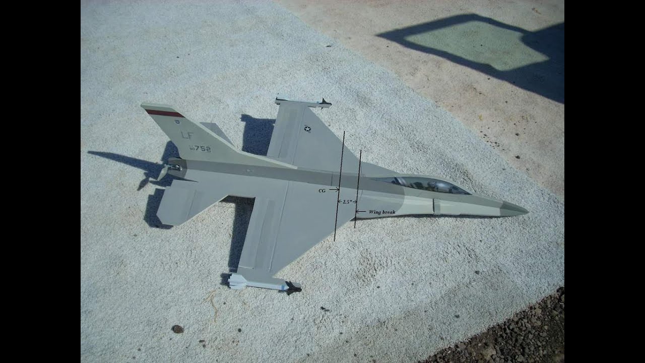 Ráp kit f 16 flat đẩy đuôi - YouTube