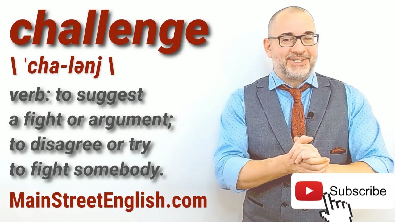 English Vocabulary Builder: Challenge - Verb 1 (Pronunciation & Usage ...