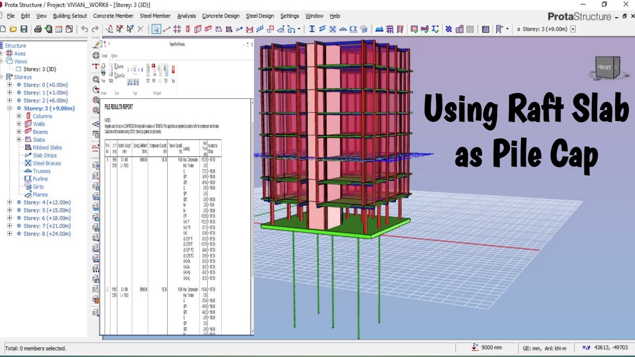 SLAB AS PILE CAP IN PROTASTRUCTURE - YouTube