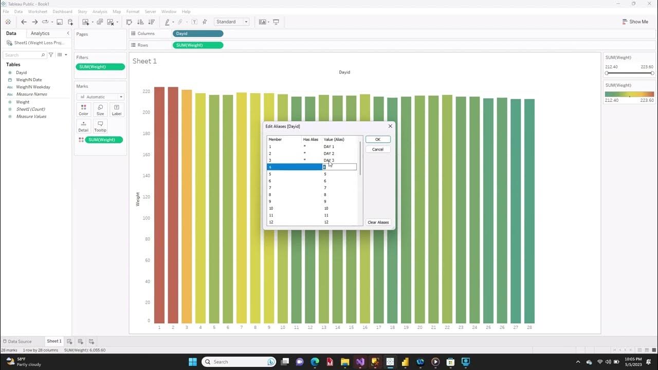 (TABLEAU) HOW TO CREATE AN ALIAS FOR A COLUMN NAME - YouTube