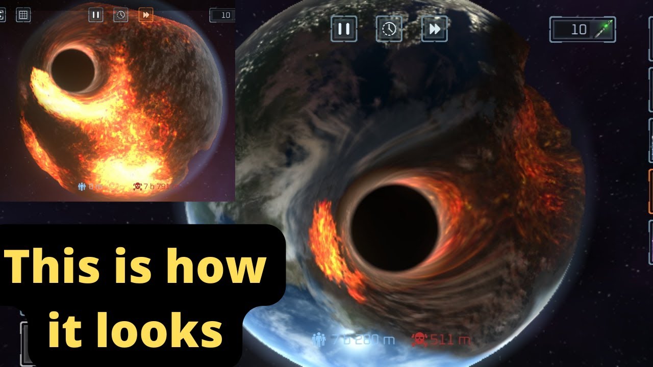 This is how it looks the Earth by being destroyed | Earth Smash - YouTube