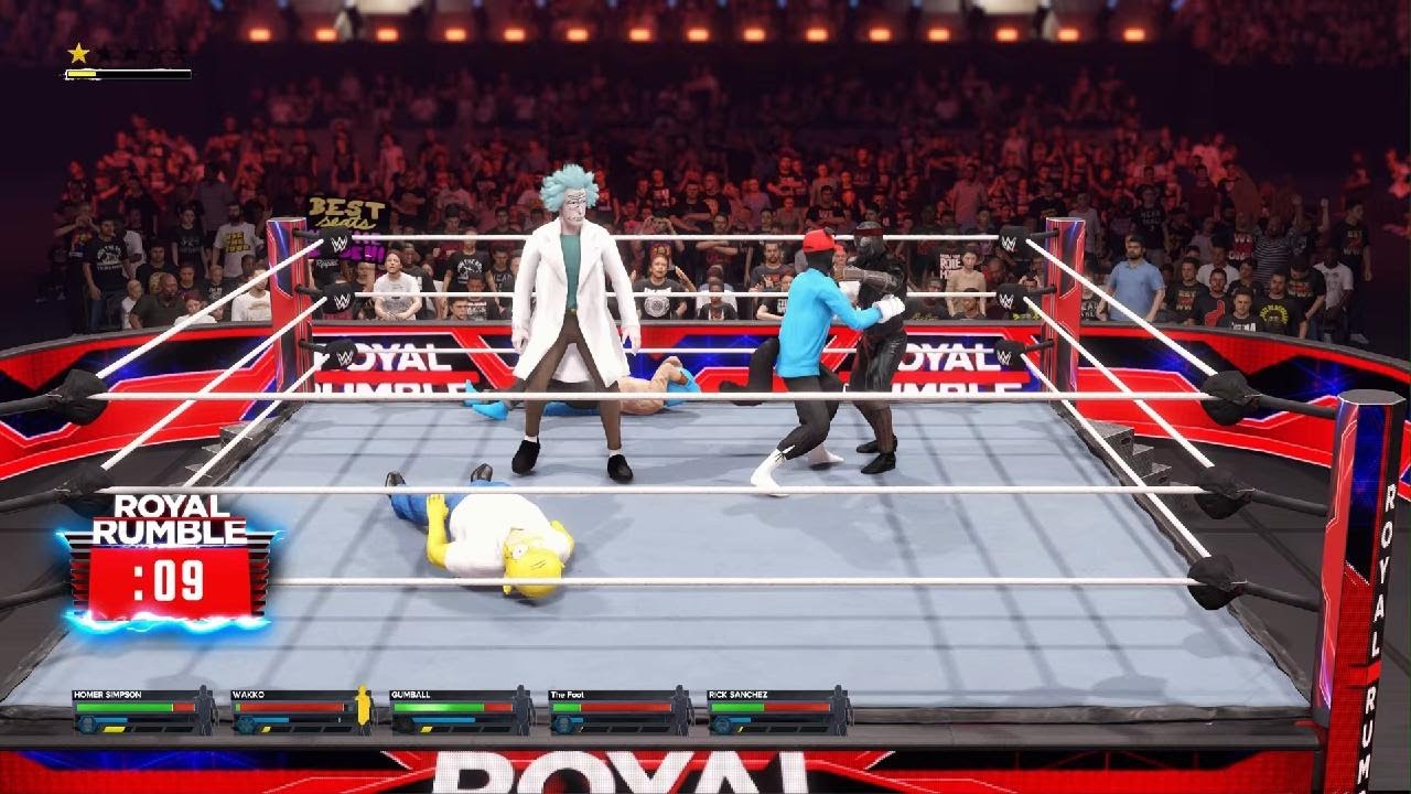 WWE 2K24 Cartoon Royal Rumble part 2 - YouTube