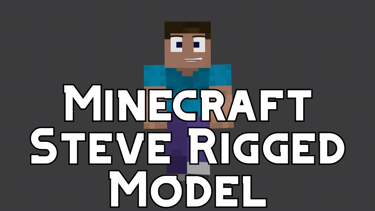 Minecraft Steve Zanimation Rigged Model Test | Blender - YouTube