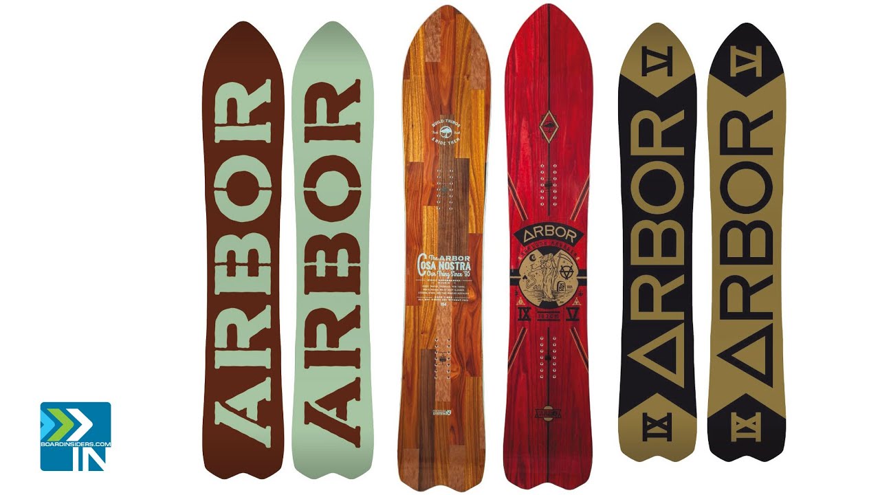 Arbor Shreddy Krueger & La Cosa Nostra Snowboards - 2016 Arbor ...