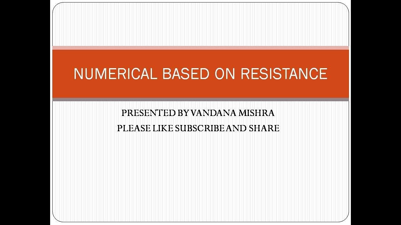 Numerical Based on equivalent Resistance class 12 PHYSICS - YouTube