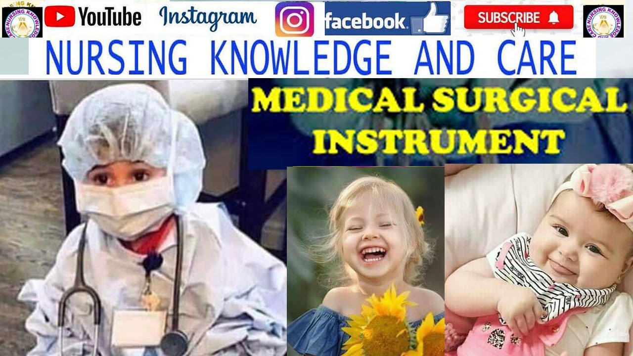 BASIC SURGICAL INSTRUMENTS,NAMES AND USES #nursing - YouTube