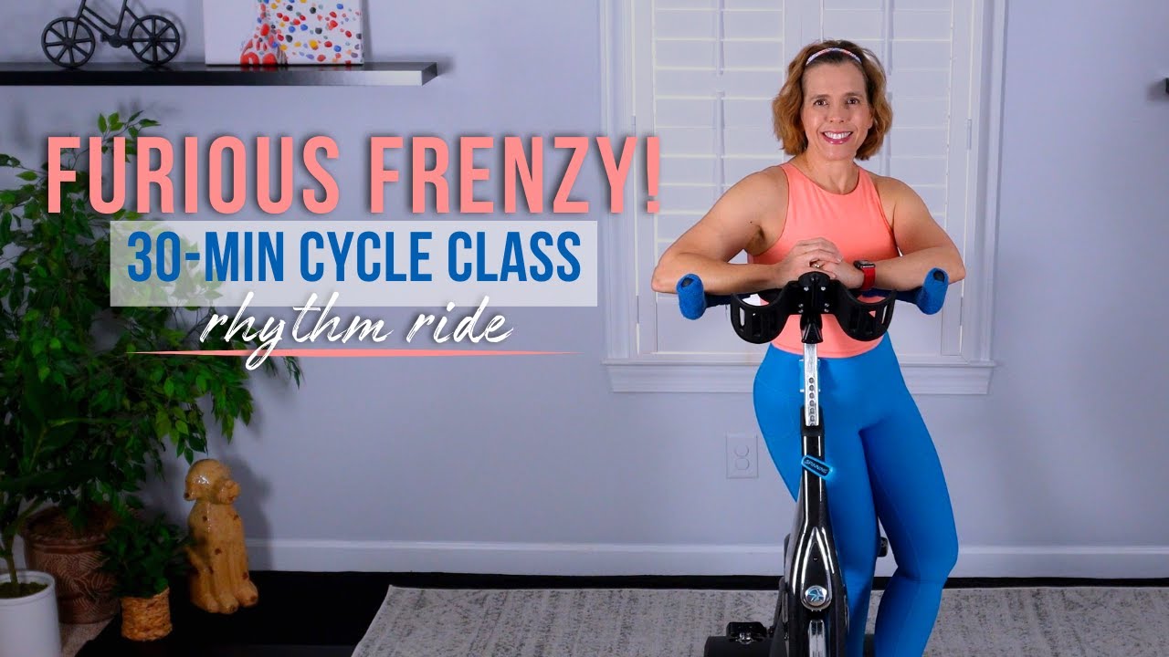30-min FURIOUS FRENZY FAT BURNER cycling workout! - YouTube