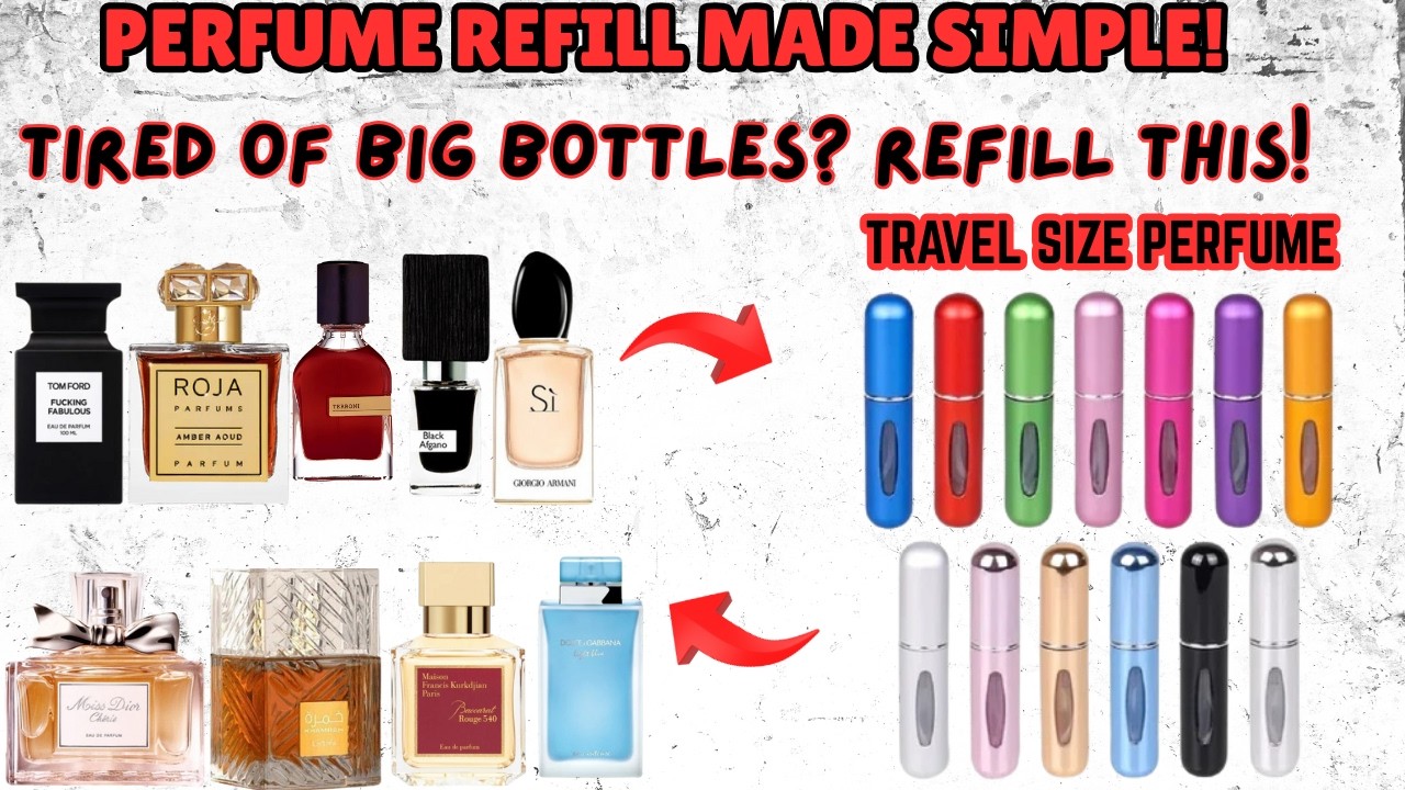 EASY Perfume Refill Tutorial! How to Refill Bottles Like a Pro in ...