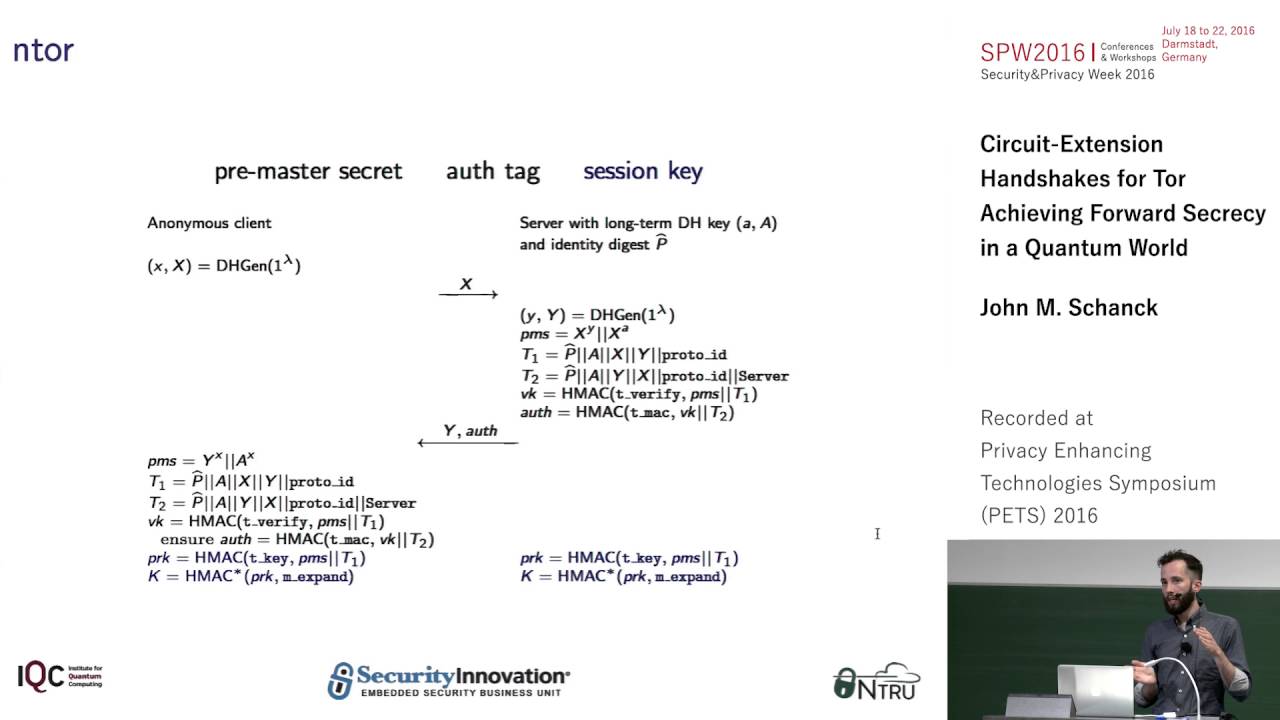 John M. Schanck - Circuit-Extension Handshakes for Tor Achieving ...