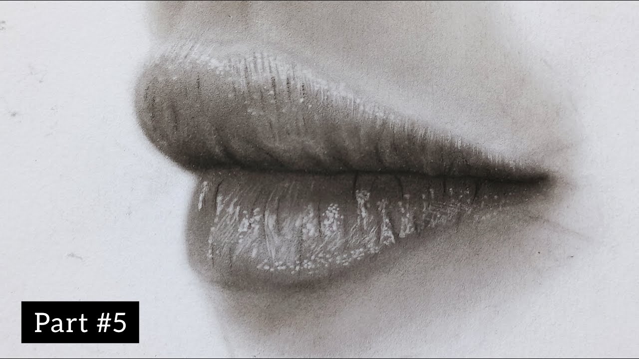 How to draw hyper realistic lips - YouTube
