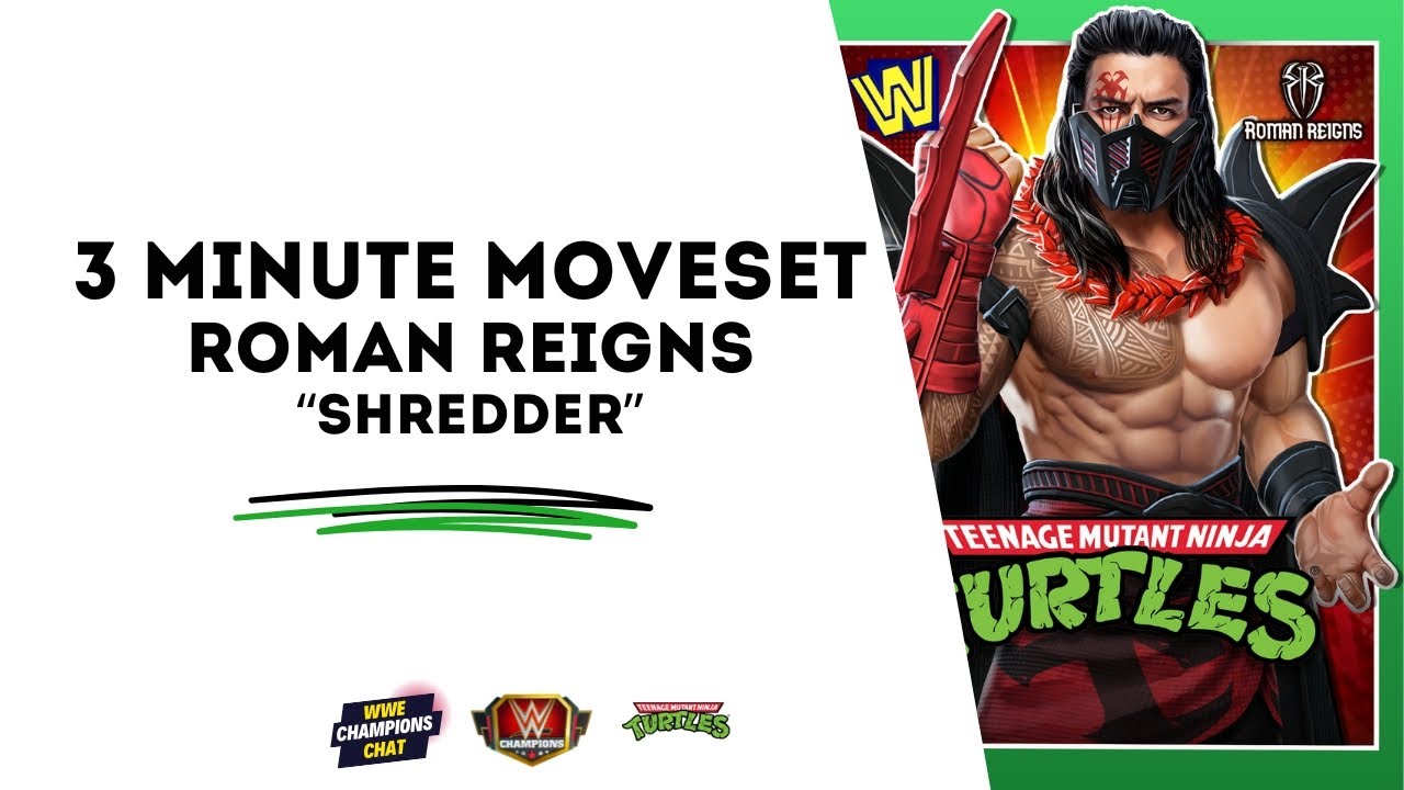 Tonight We Dine On Turtle Soup | Roman Reigns "Shredder" | 3 Minute ...