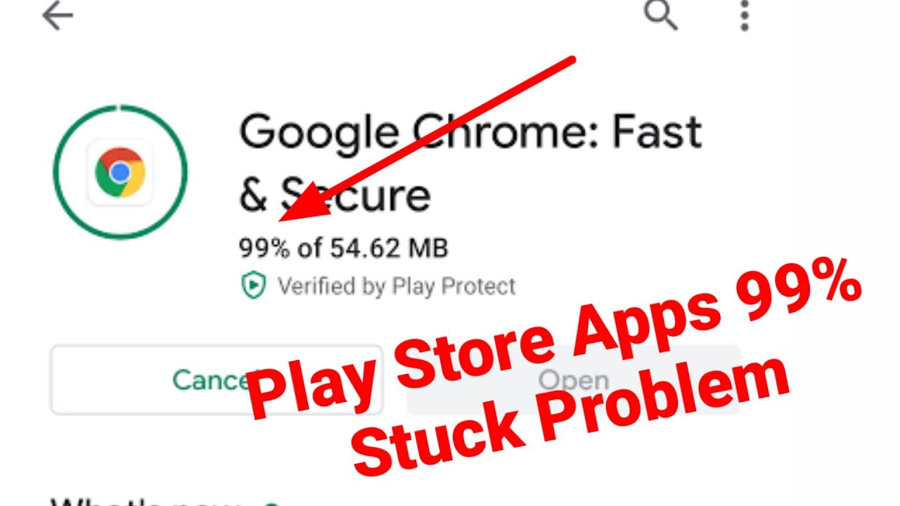 Play store apps 99% stuck problem solve | Apps 99% Stuck In Play Store ...