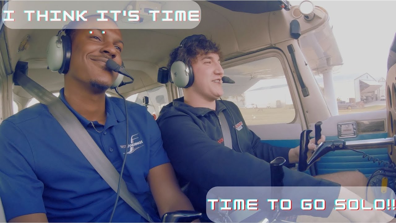 First Solo Flight; Every Pilot's Dream || Cessna 172 - YouTube