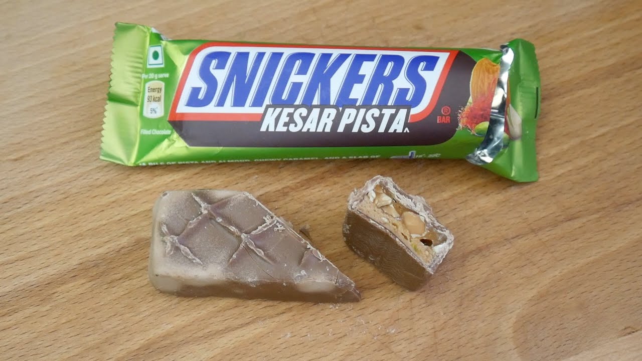 Snickers Kesar Pista 🍫 Wie schmeckt dieses Snickers aus Indien ? - YouTube