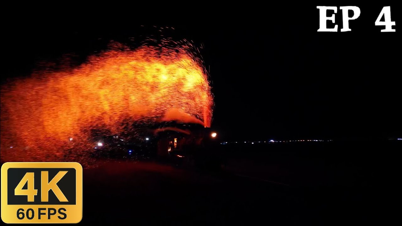 蒸氣火車火花 ! Walking Fireworks Steam Train !! - YouTube