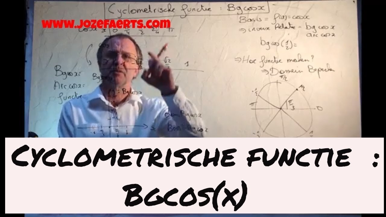 151 Cyclometrische functie : Bgcos(x) - YouTube