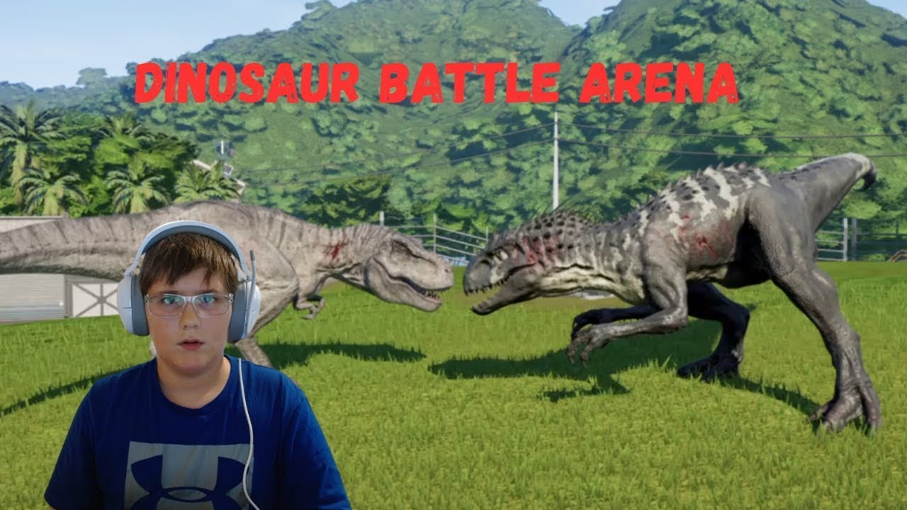 Making A Dinosaur Battle Arena In Jurassic World Evolution! - YouTube