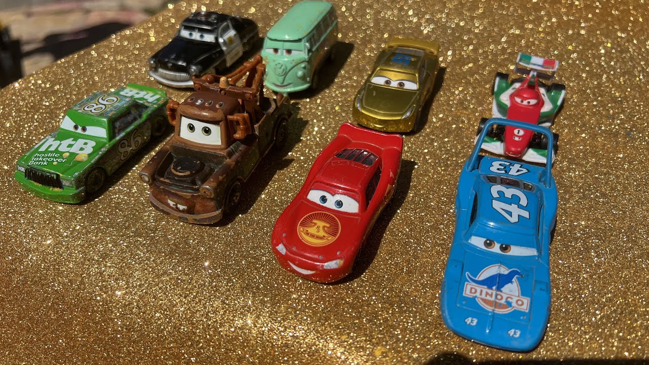 Disney Pixar Cars Falling into deep pool, Lightning McQueen,Tow Mater ...