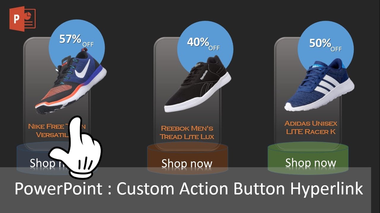 PowerPoint Tutorial | Action Button Hyperlink | Transition Effect ...