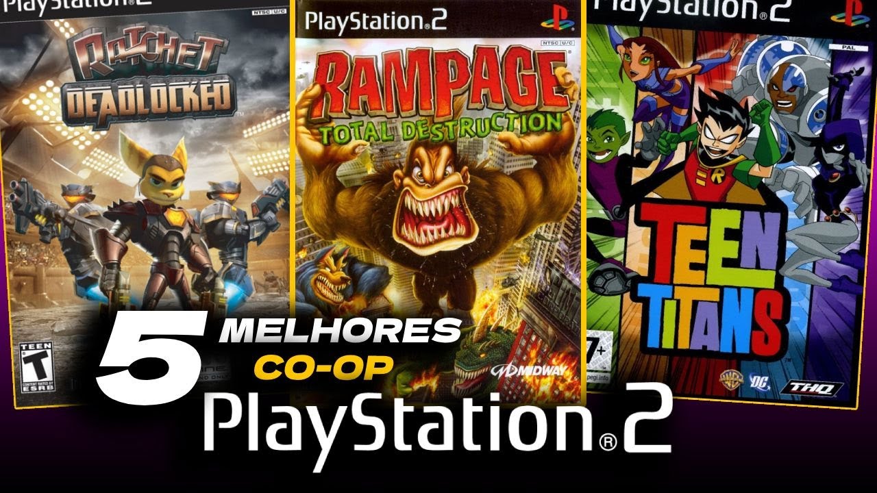 ⚠️TOP 5 MELHORES JOGOS CO-OP DO PS2!! PARTE 2 - YouTube