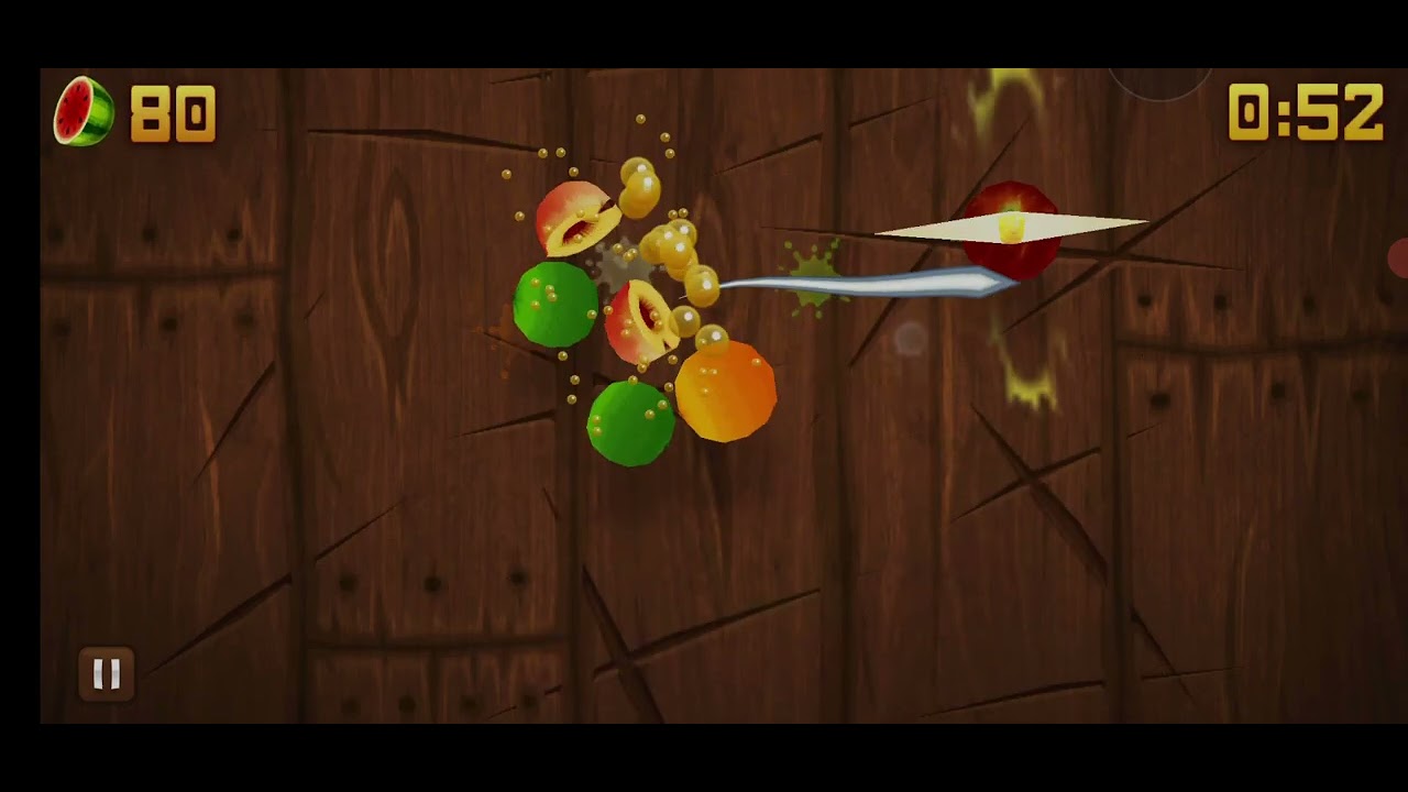 fruit ninja pc game play september 29 2013 - YouTube