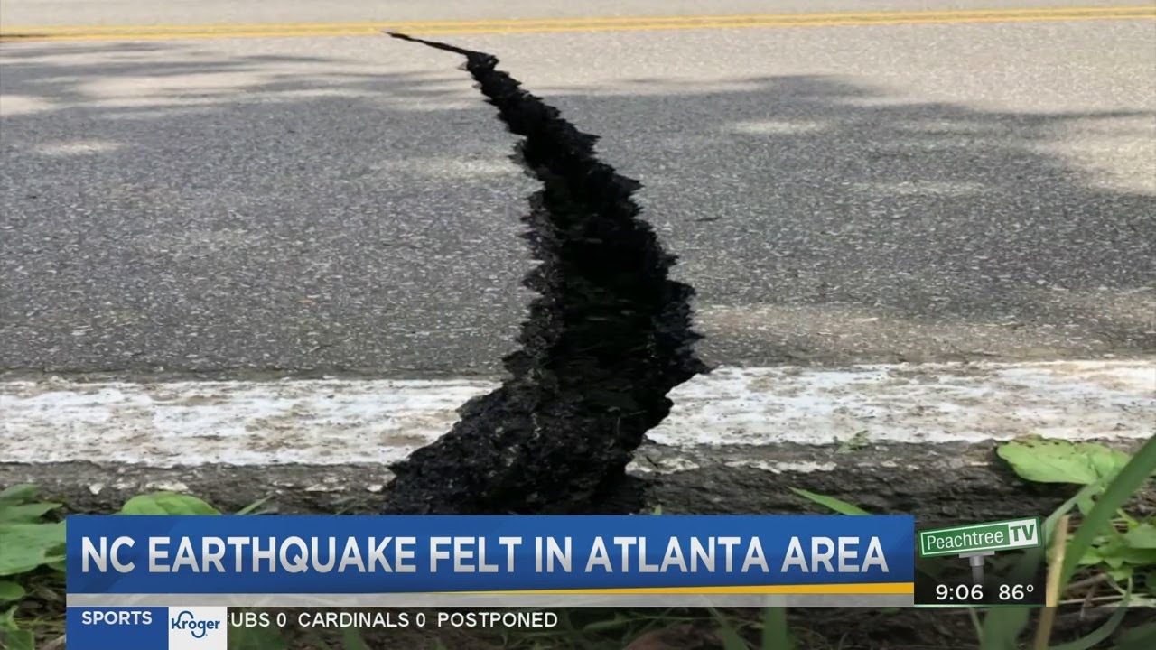 NC earthquake felt in Atlanta area - YouTube