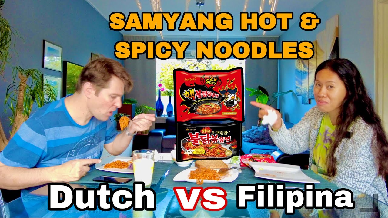 FILIPINA & DUTCH COUPLE SAMYANG SPICY NOODLES CHALLENGE - YouTube
