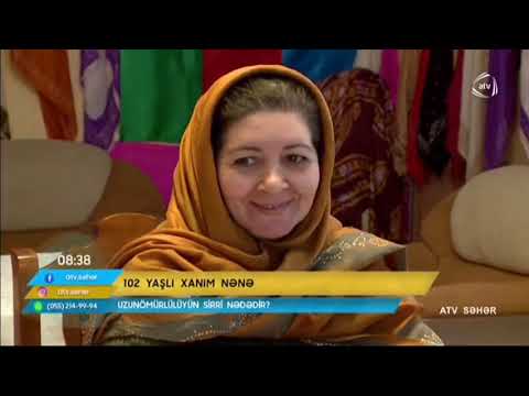 102 yaşlı Xanım nənə kəlağayı muzeyinin qonağıdır