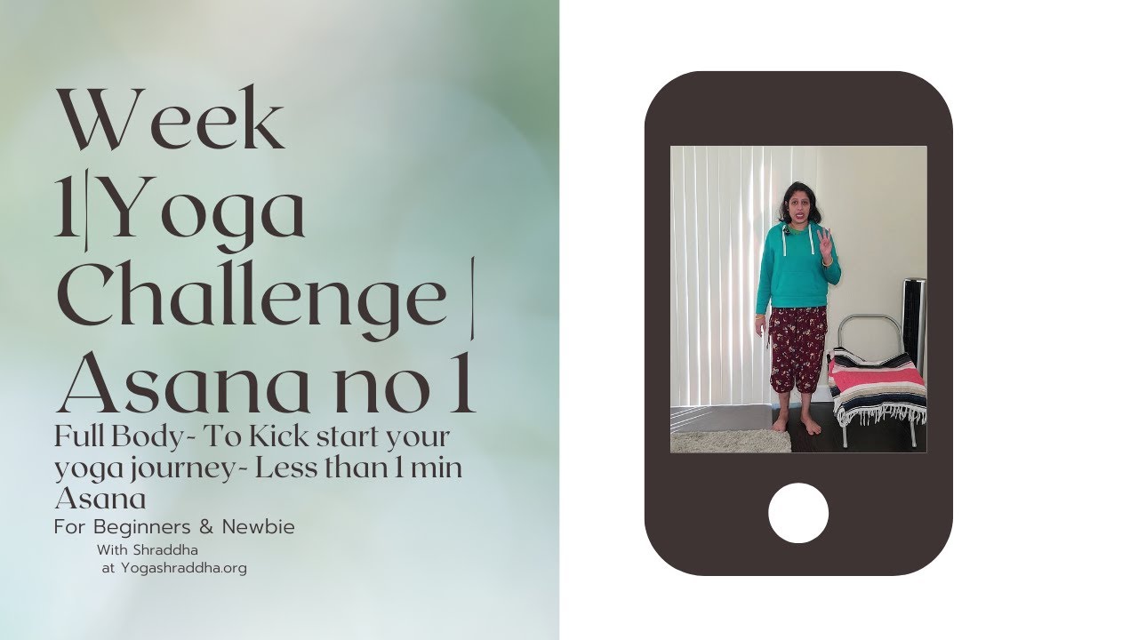3 Asana | 3 week Yoga Challenge | Week 1 Asana 1 |Beginner yoga ...