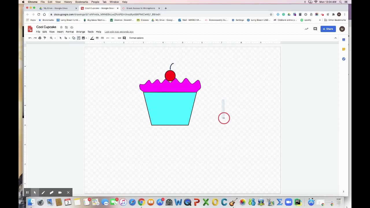 How to Create a Cupcake Using Google Drawings - YouTube