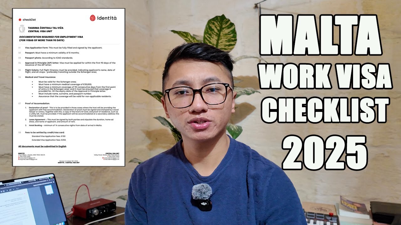 Malta Work Visa Checklist 2025 || Malta Long Term Visa - YouTube