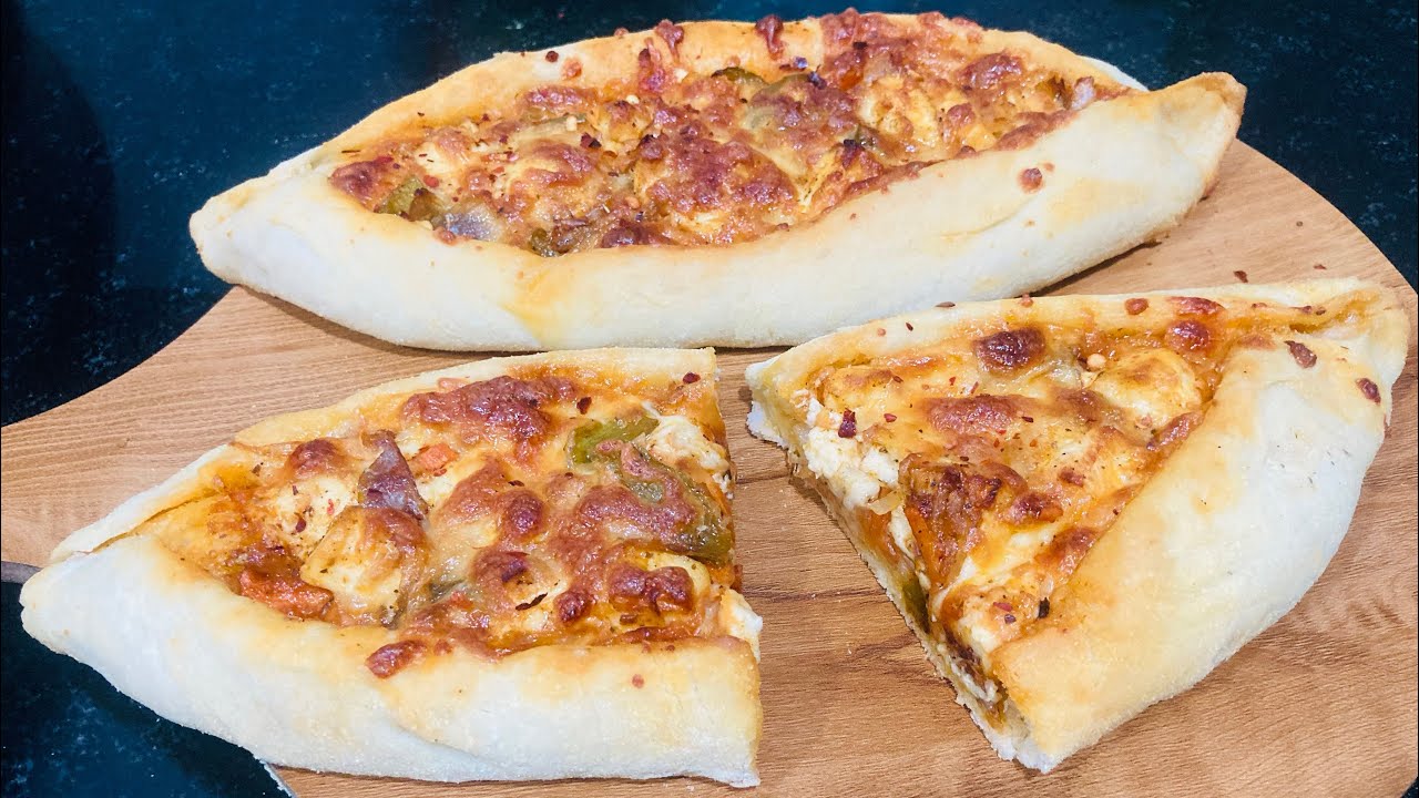 Turkish pide recipe | Indian style turkish flatbread /Pizza | Veg ...