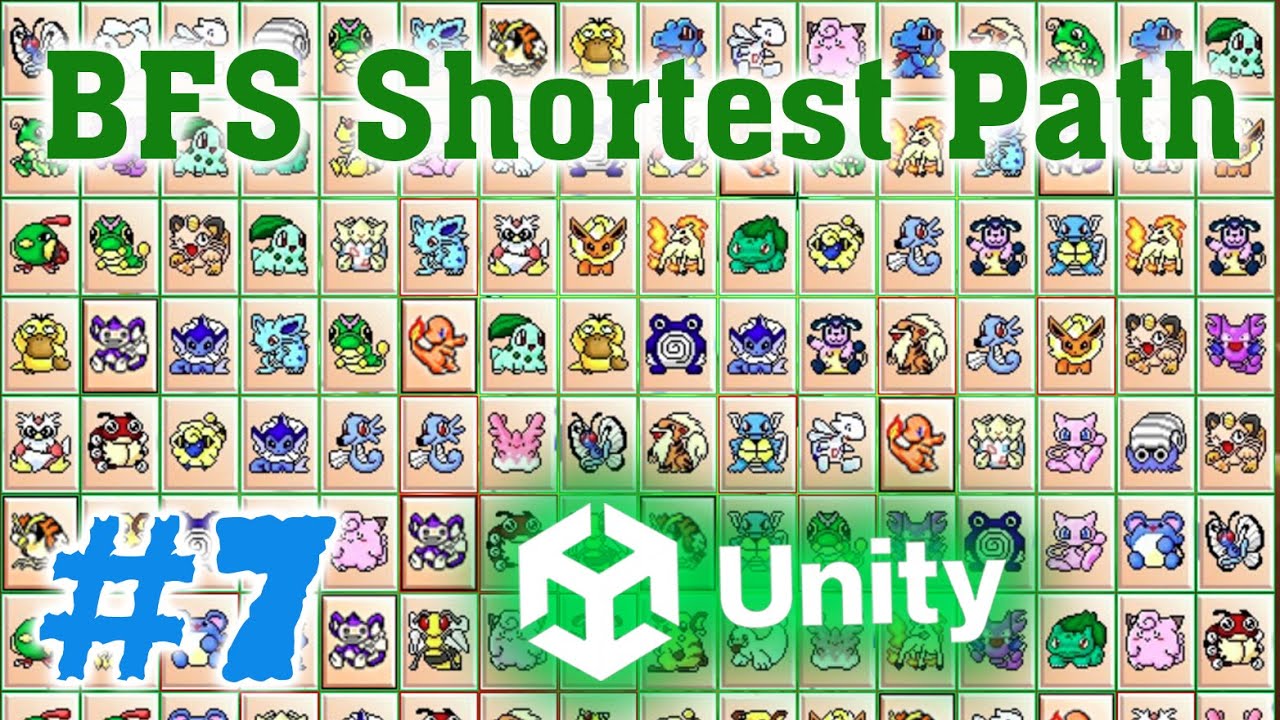 BFS Shortest Path - Pikachu Unity2D - E7 - YouTube