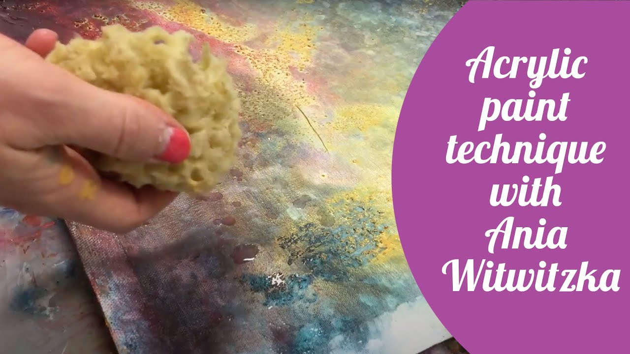 Nr 1 - Acrylic paint technique with Ania Witwitzka - YouTube