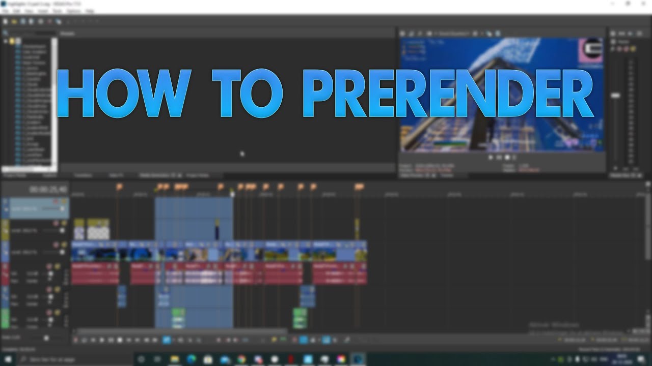 How To PRE-RENDER! (Also How To Fix It) - YouTube