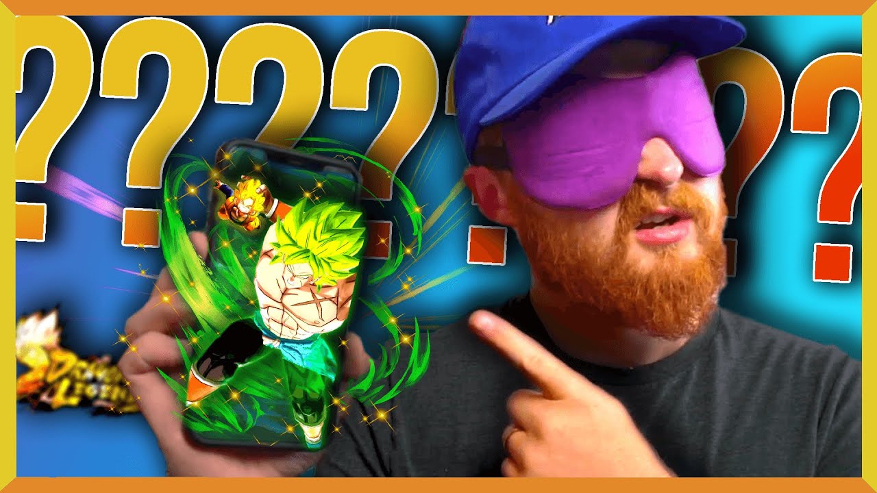 CRAZY LUCK! Playing DB Legends BLINDFOLDED! (Dragon Ball Legends ...