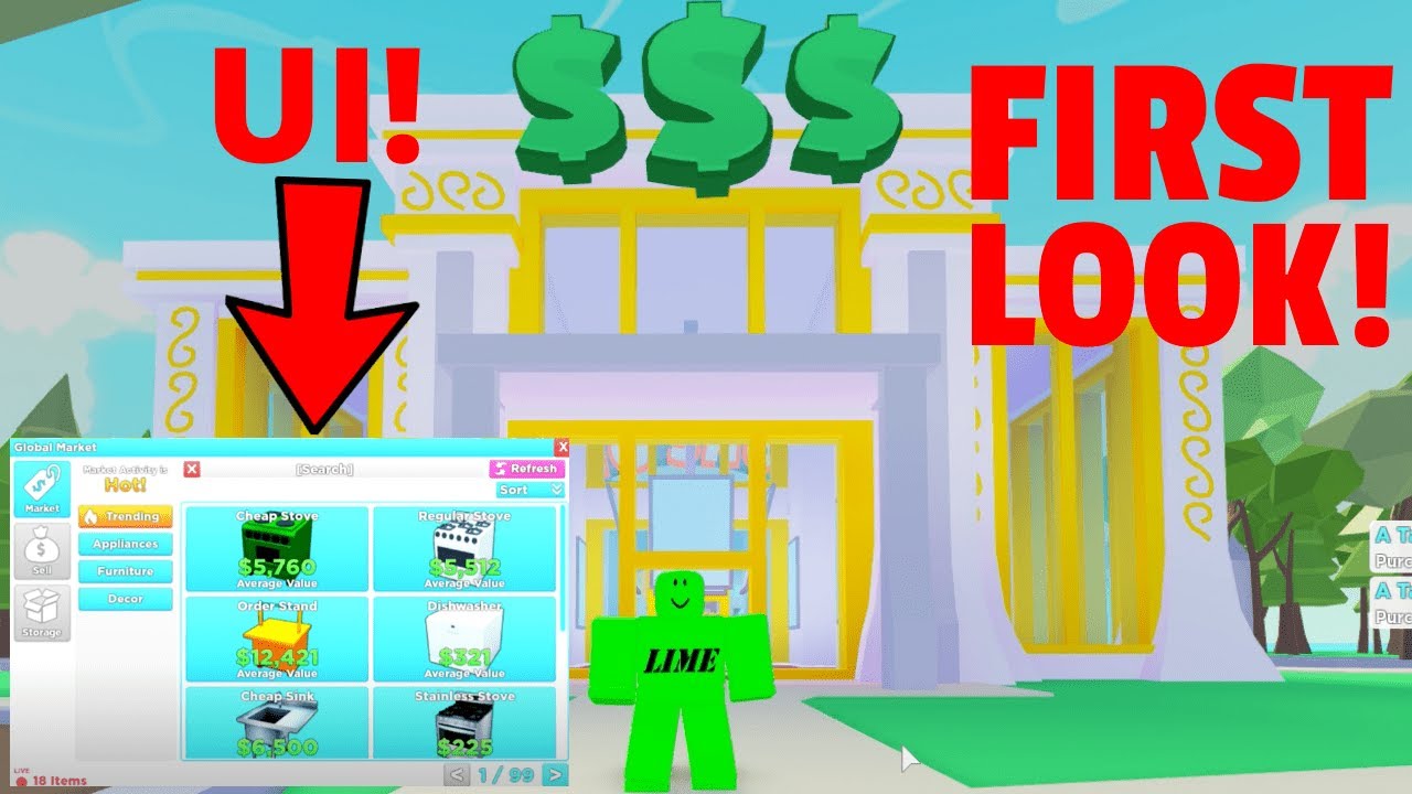 AUCTION HOUSE FIRST LOOK! - ROBLOX MY RESTAURANT - YouTube