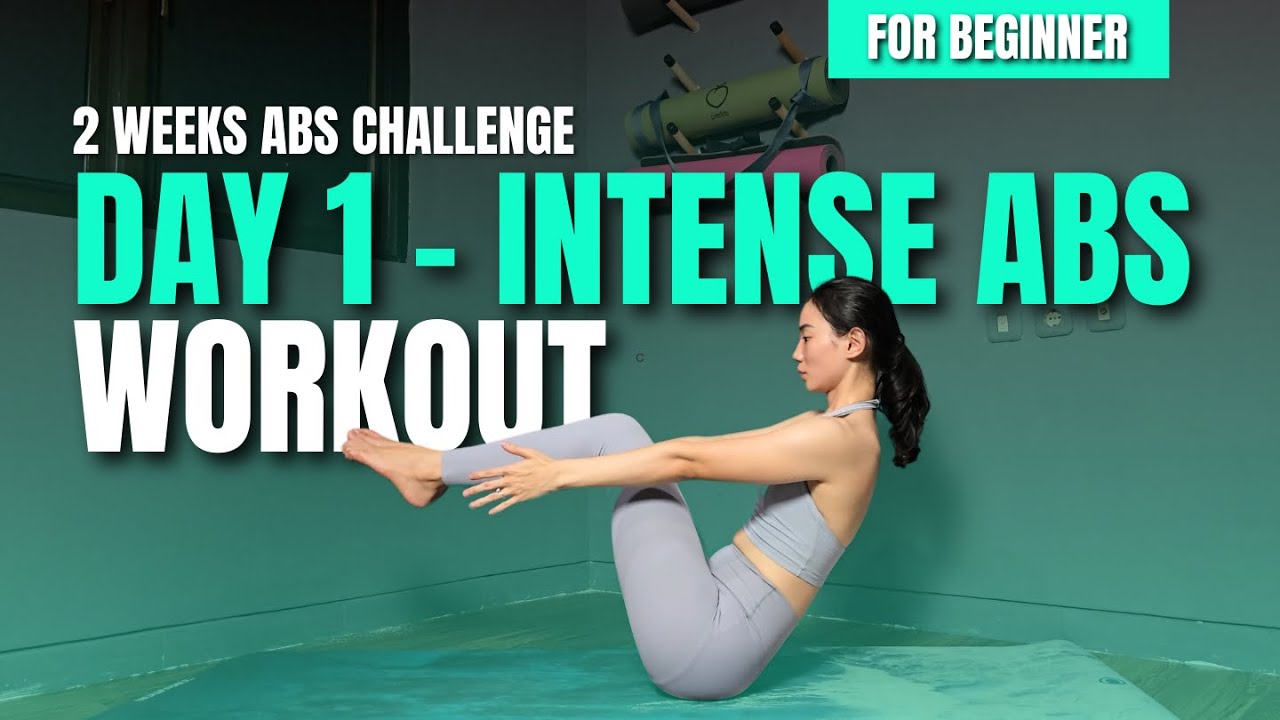 10 MENIT INTENSE ABS WORKOUT - 2 Weeks abs challenge (Day 1) - YouTube
