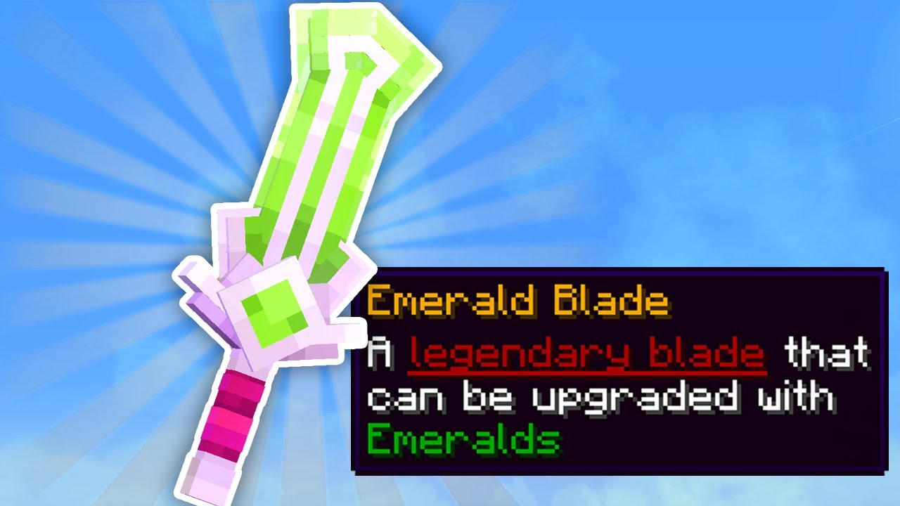 I rushed the legendary Emerald Blade... - YouTube