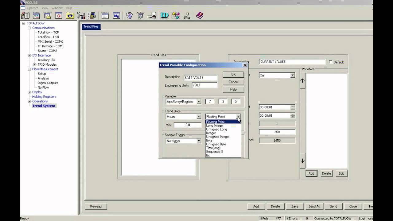 Building a typical Totalflow Trend: Part 2 of 3 - YouTube