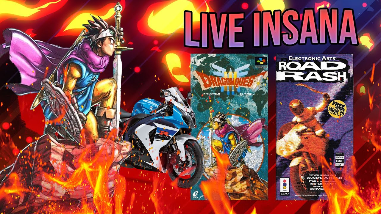 DRAGON QUEST III (SNES), UFA! (PARTE 9) + ROAD RASH (3DO), RESOLVIDO ...